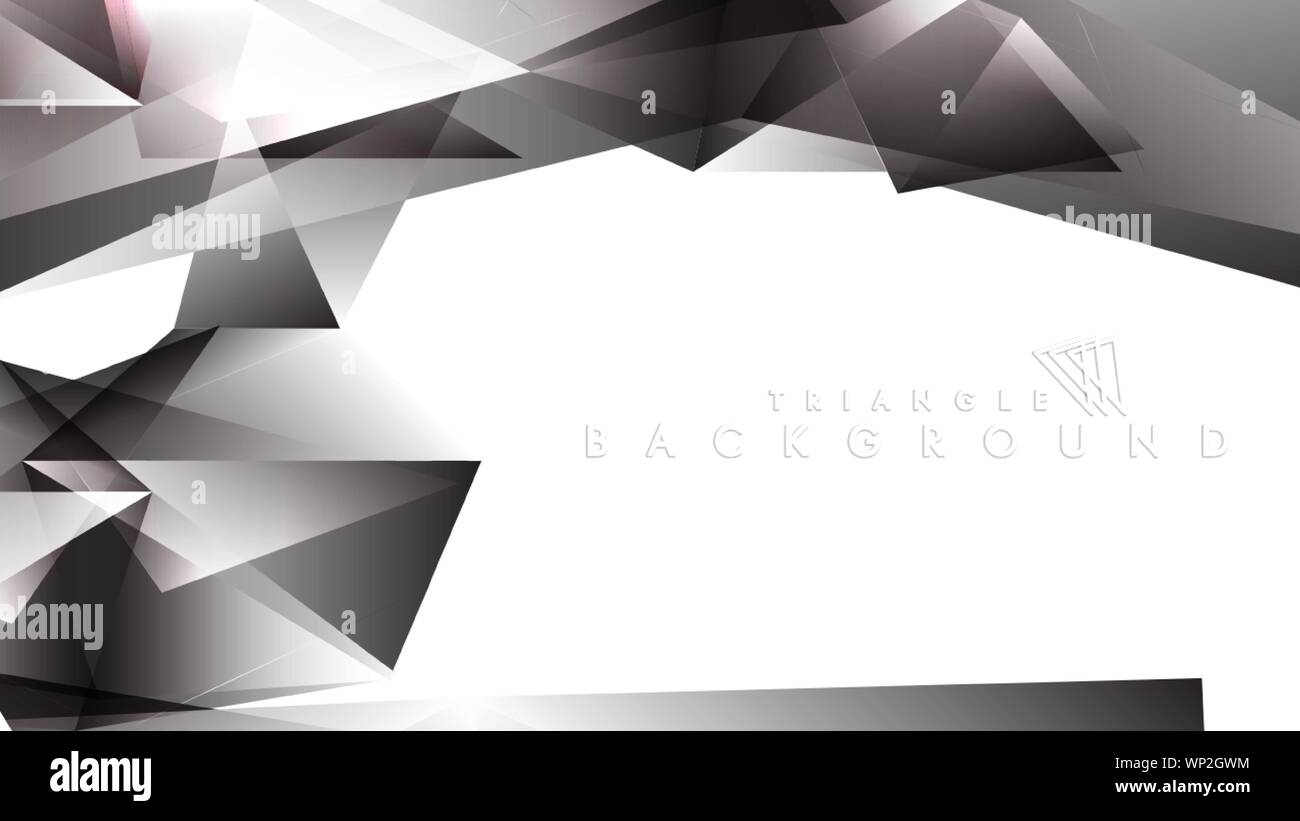 Abstract Gradient black White Geometric Background. Vector Illustration ...