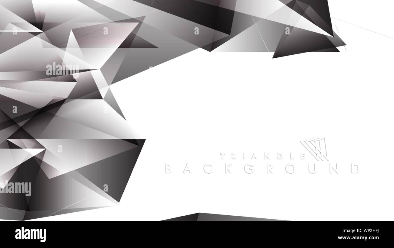 Abstract Gradient black White Geometric Background. Vector Illustration ...