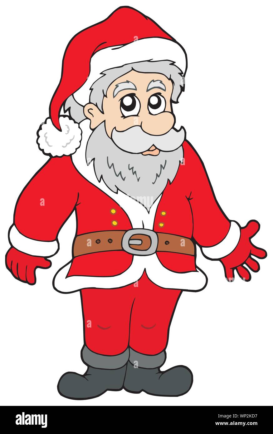 Happy Santa Claus Stock Vector Image & Art - Alamy