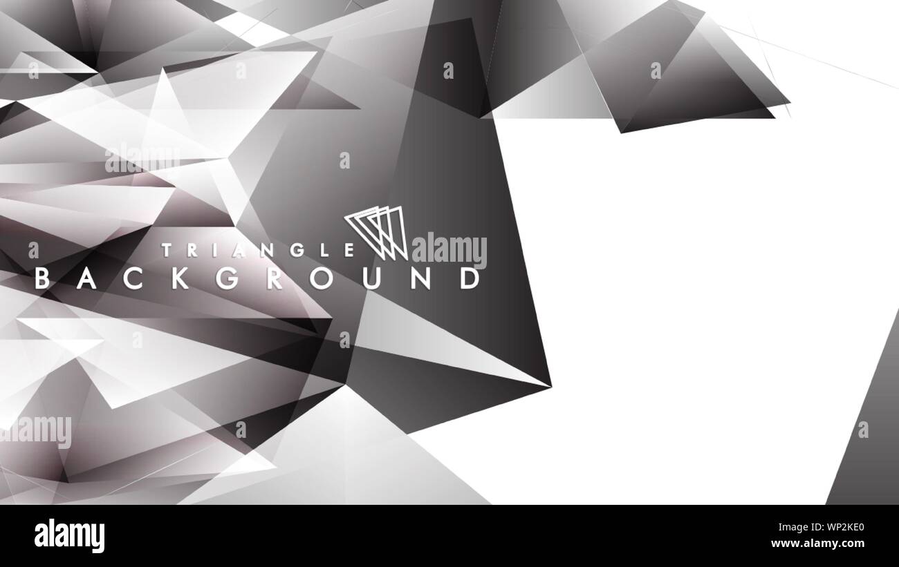 Abstract Gradient black White Geometric Background. Vector Illustration ...