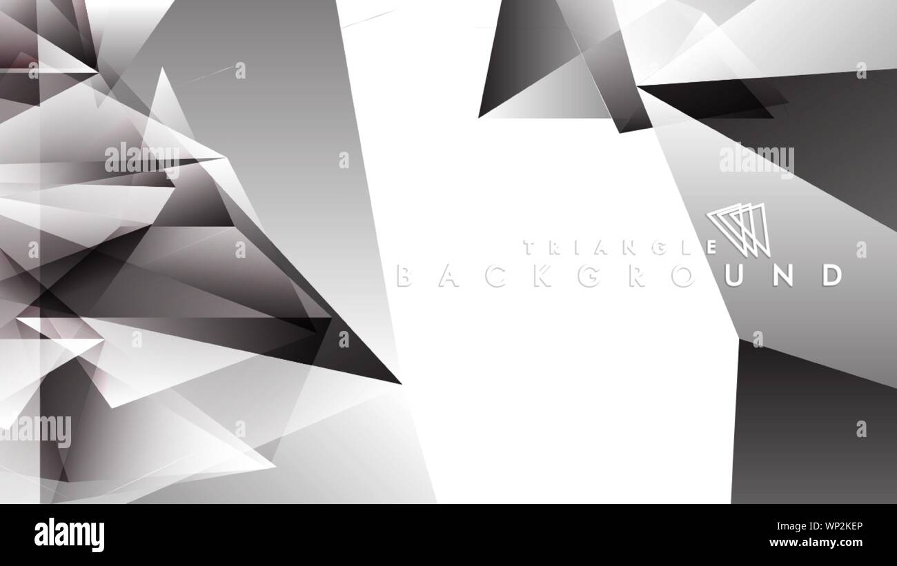 Abstract Gradient black White Geometric Background. Vector Illustration ...