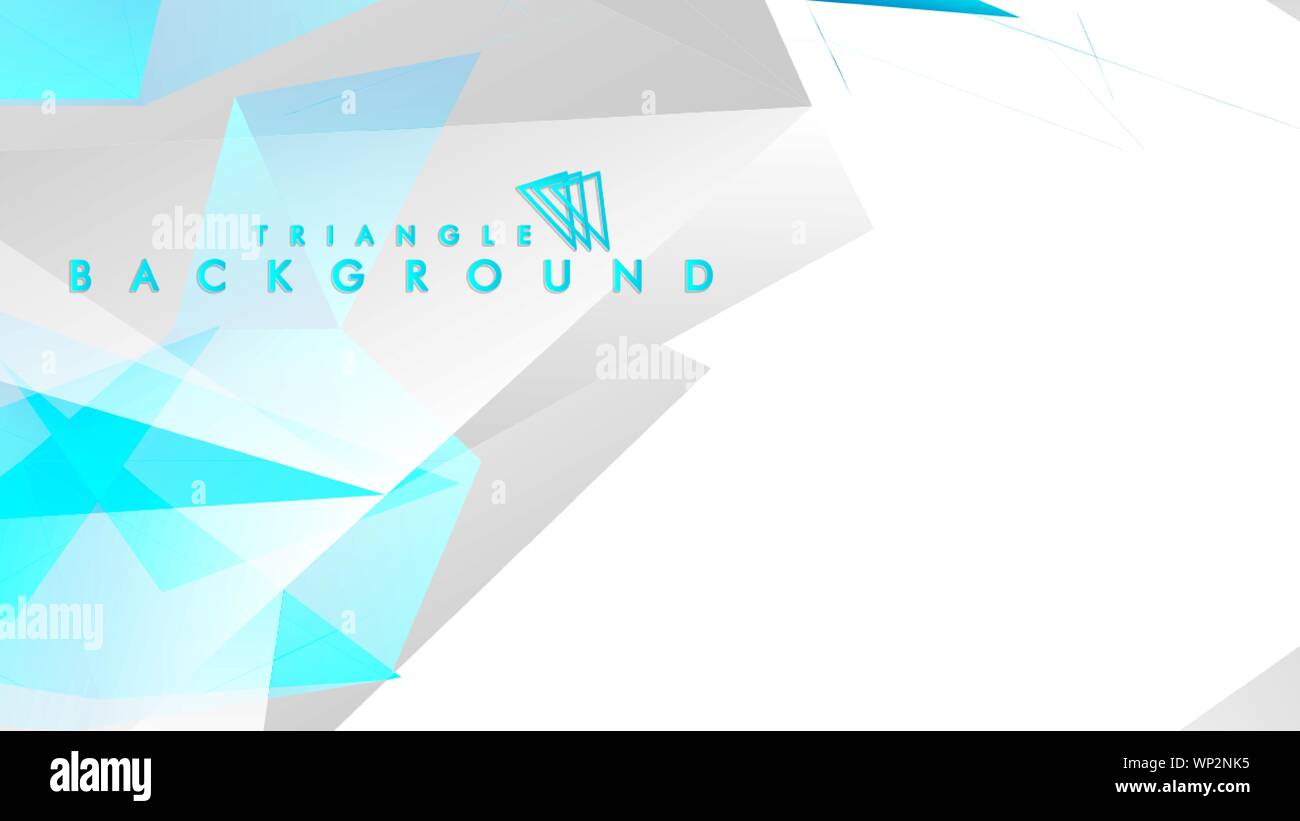 Background of the abstract vector of blue and gray triangles. Vector ...