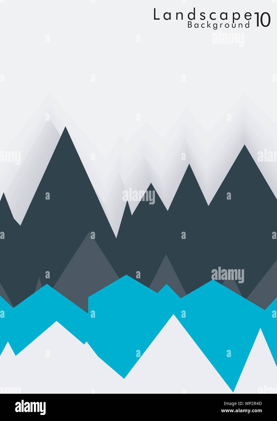 Vector Abstract Simple Landscape Background Stock Vector Image & Art ...