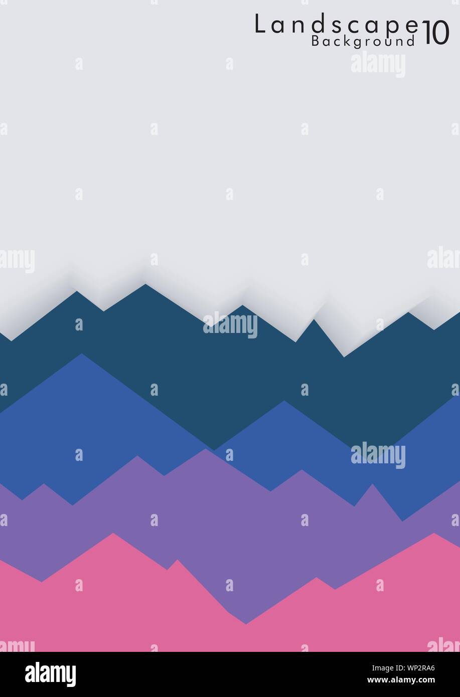 Vector Abstract Simple Landscape Background Stock Vector Image & Art ...