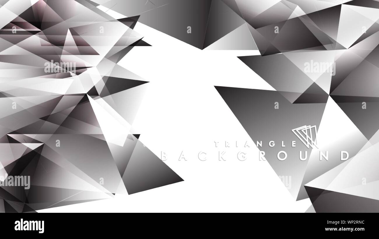 Abstract Gradient black White Geometric Background. Vector Illustration ...
