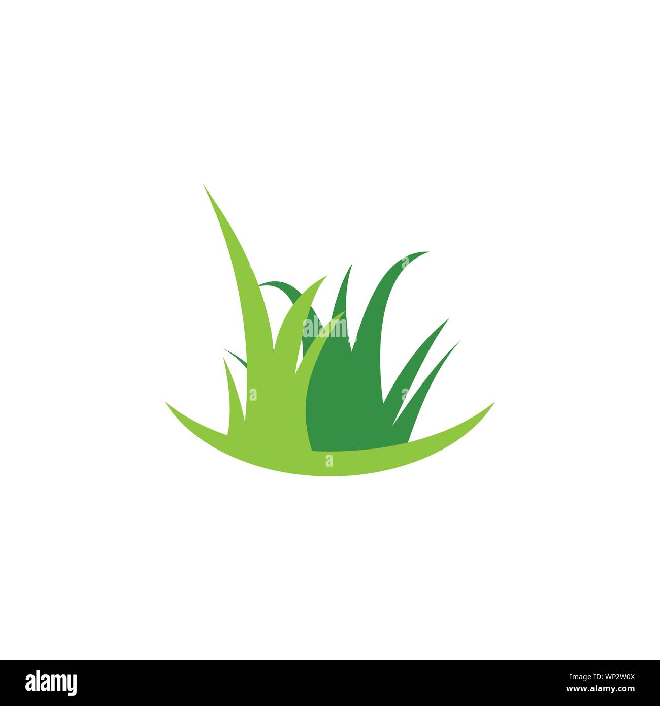 Green grass graphic design template vector isolated Stock Vector Image ...