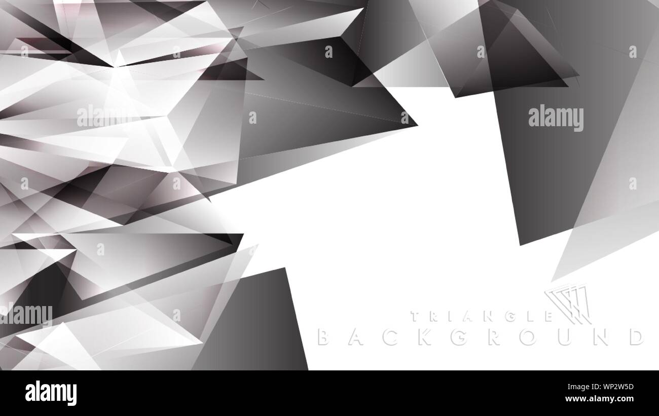Abstract Gradient black White Geometric Background. Vector Illustration ...