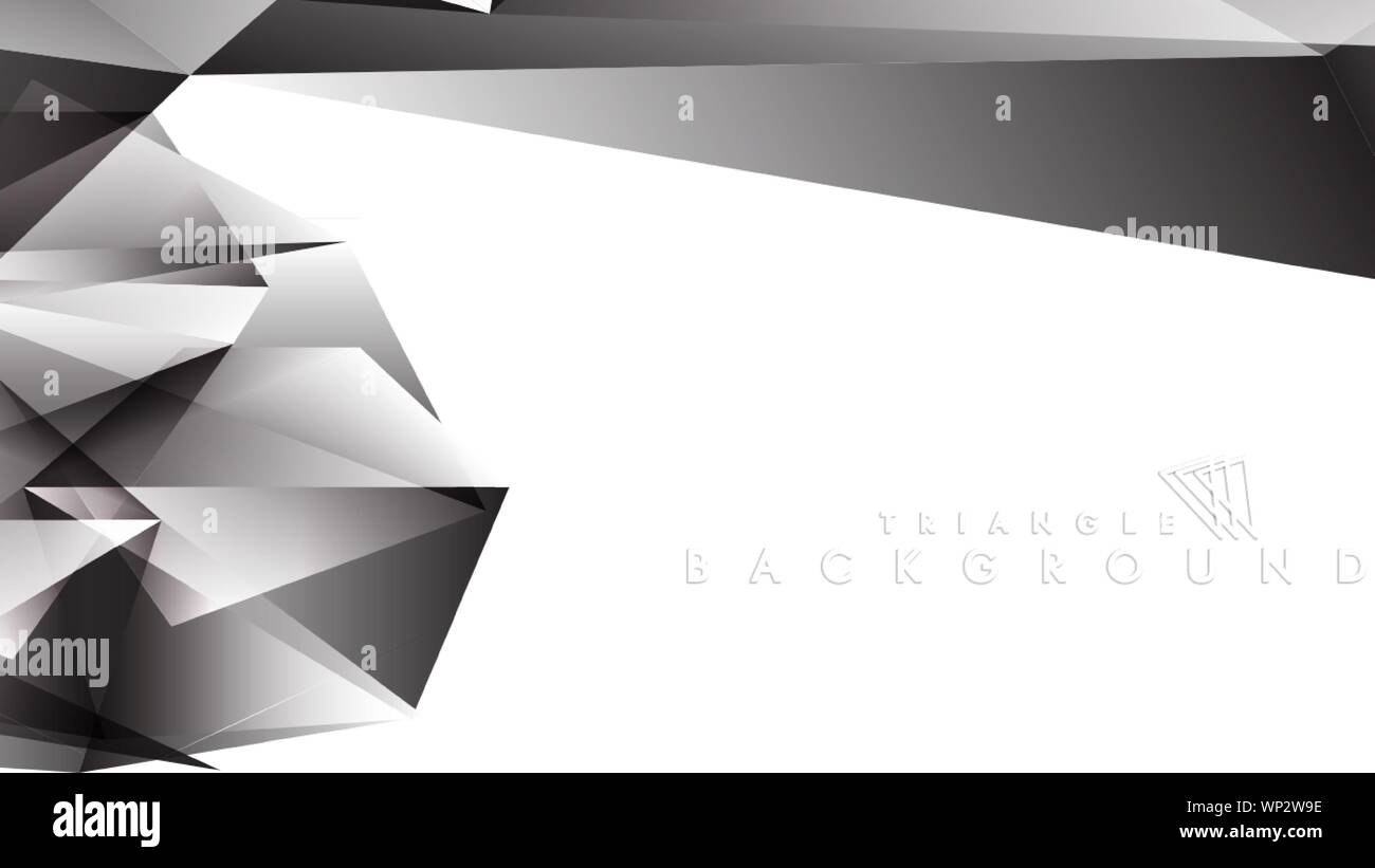 Abstract Gradient black White Geometric Background. Vector Illustration ...