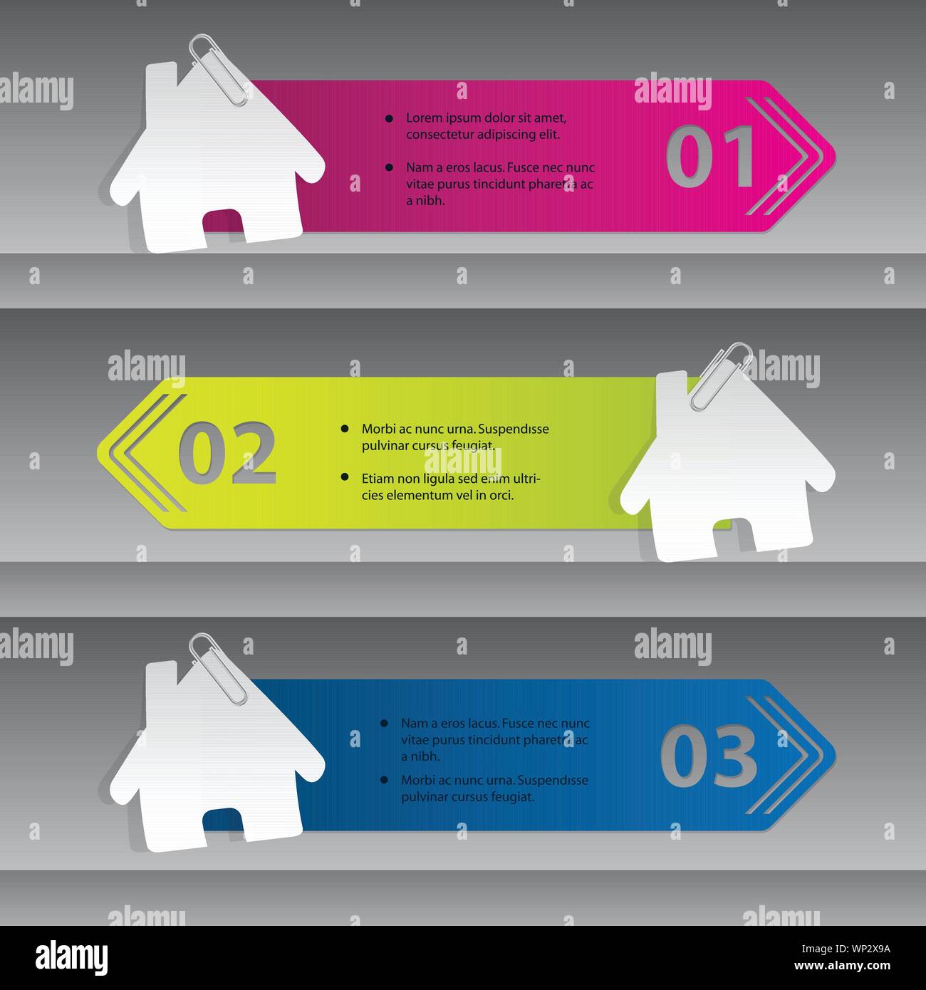 Infographic design with house labels Stock Vector Image & Art - Alamy