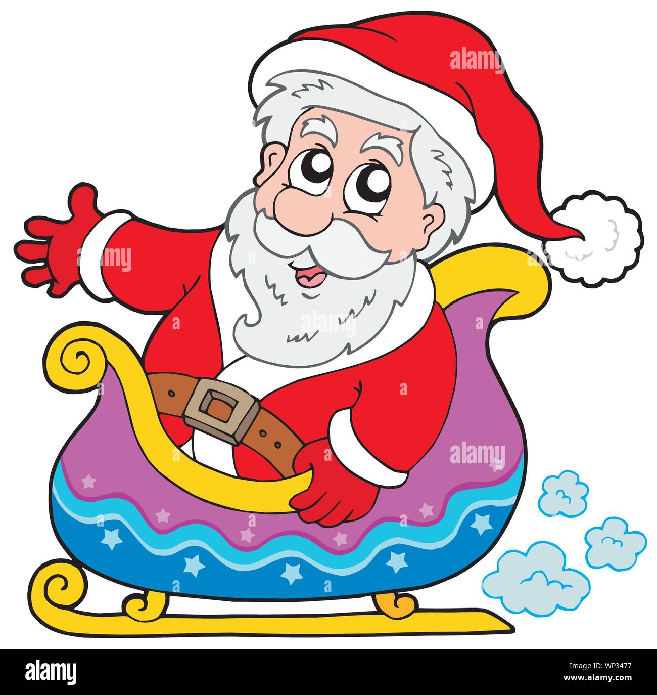 Sledge cartoon Cut Out Stock Images & Pictures - Alamy