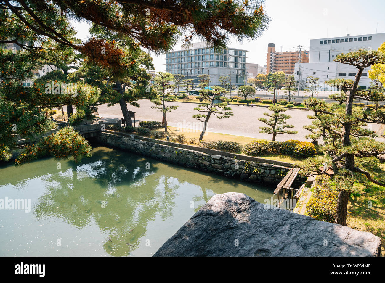 Tokushima Central Park Tokushima Castle Ruins in Shikoku, Japan Stock ...