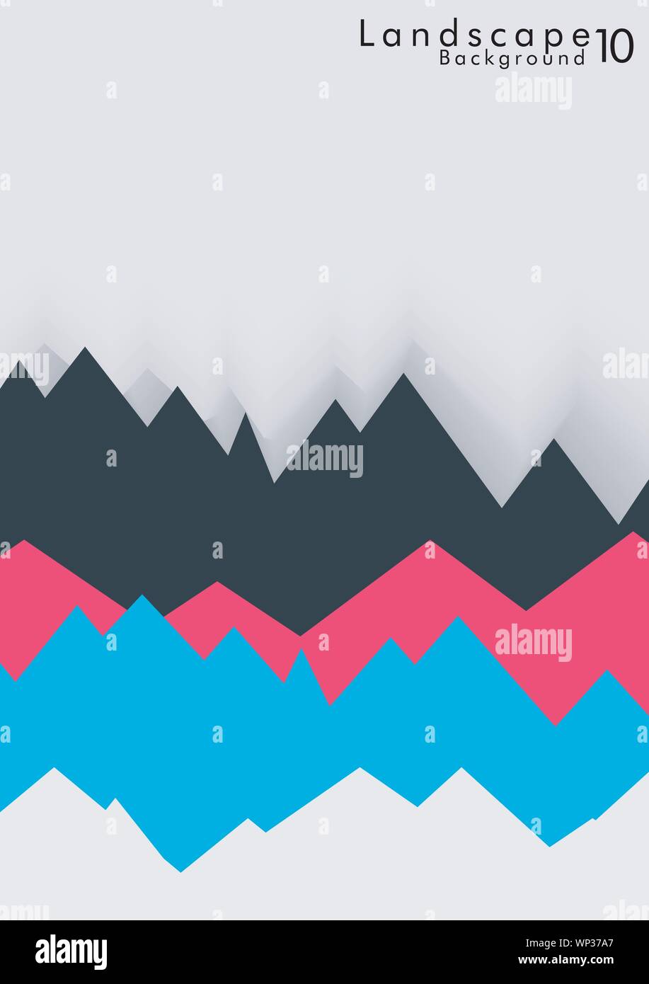 Vector Abstract Simple Landscape Background Stock Vector Image & Art ...