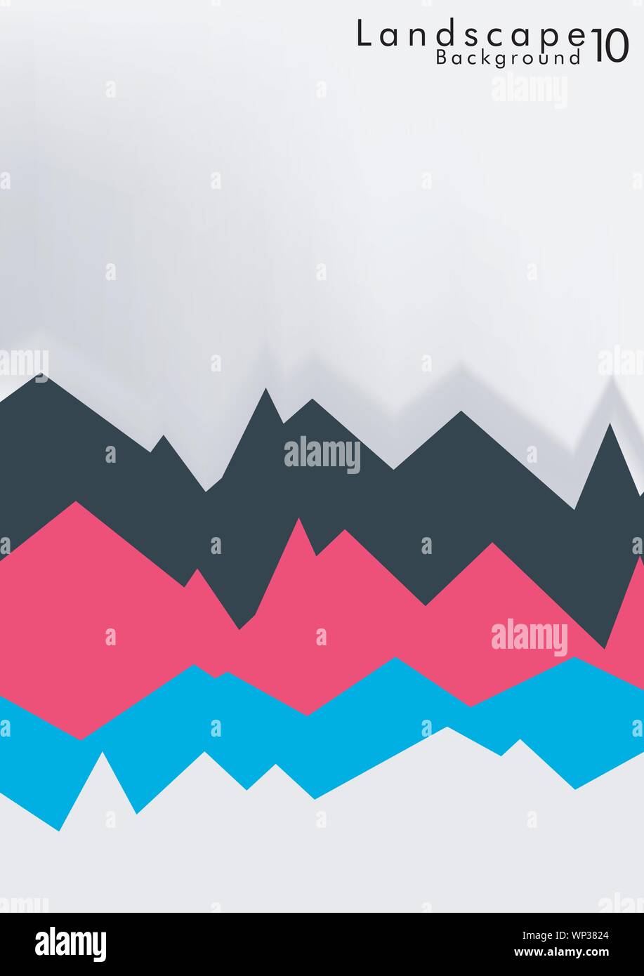 Vector Abstract Simple Landscape Background Stock Vector Image & Art ...