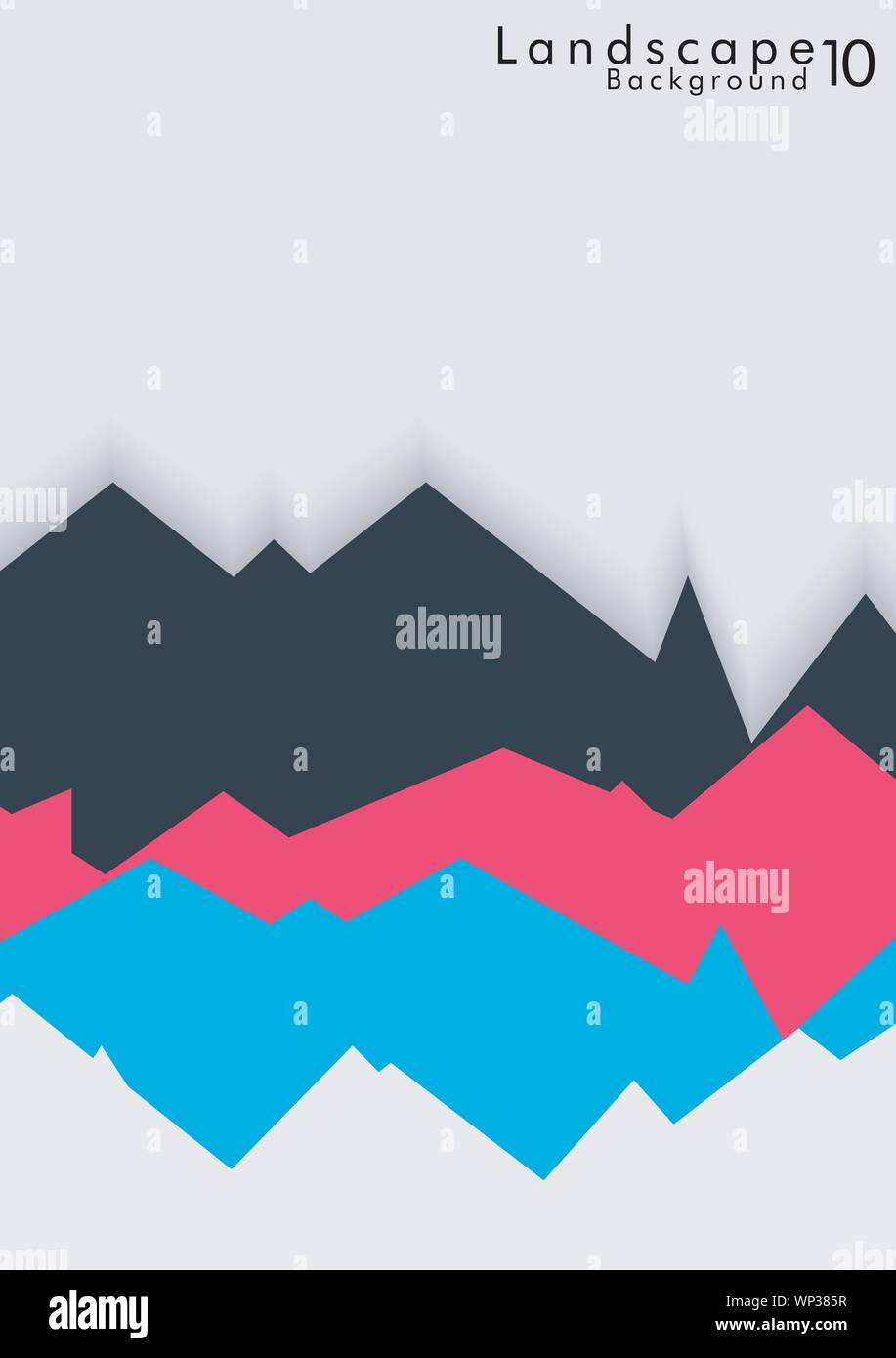 Vector Abstract Simple Landscape Background Stock Vector Image & Art ...