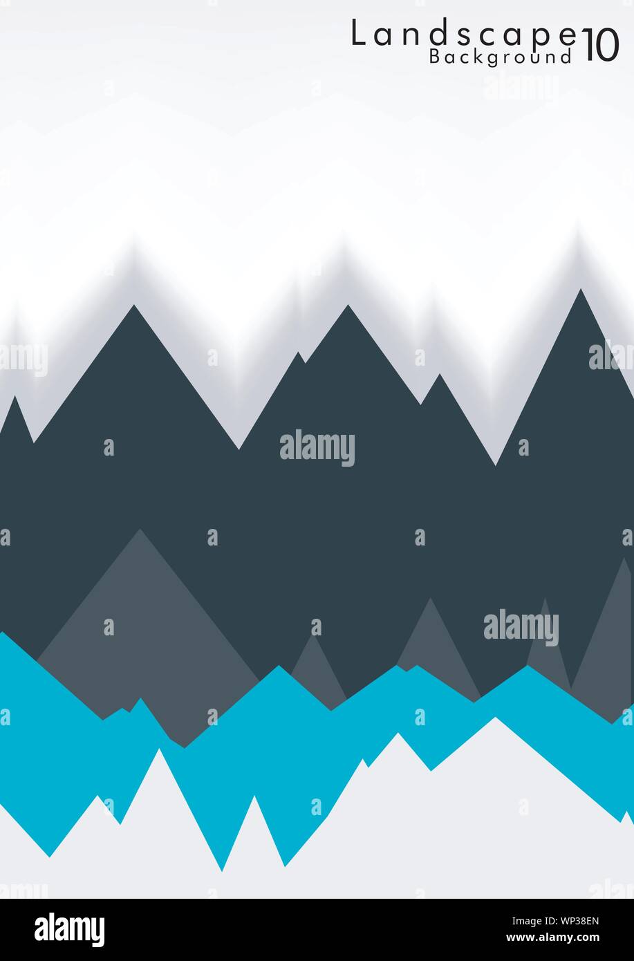 Vector Abstract Simple Landscape Background Stock Vector Image & Art ...