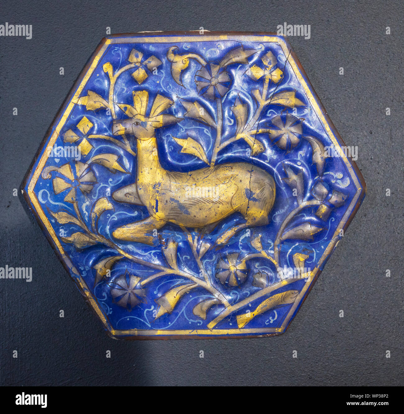 Ceramic tile, 14th century, Takht-e Soleyman, Museum of the Islamic Era ...