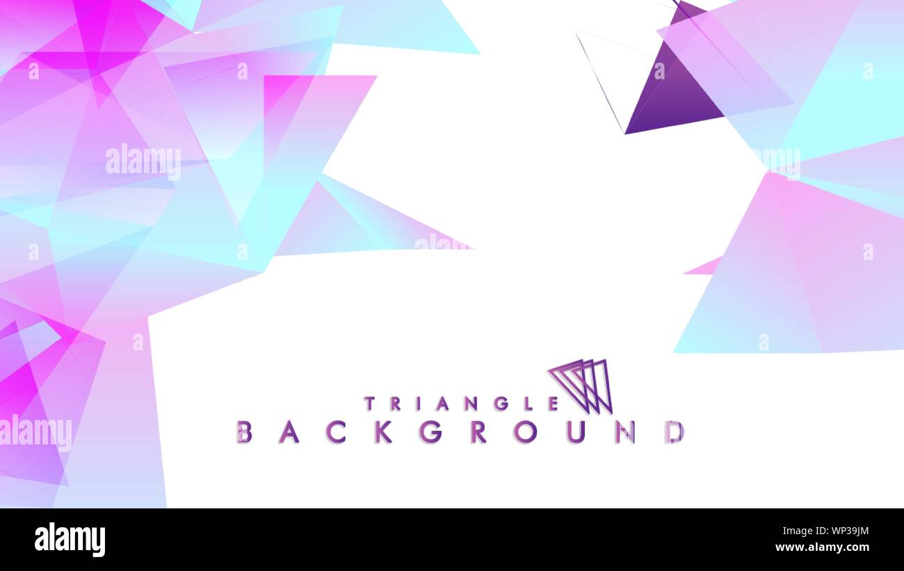 Abstract vector triangle background with colorful gradient. Vector EPS ...