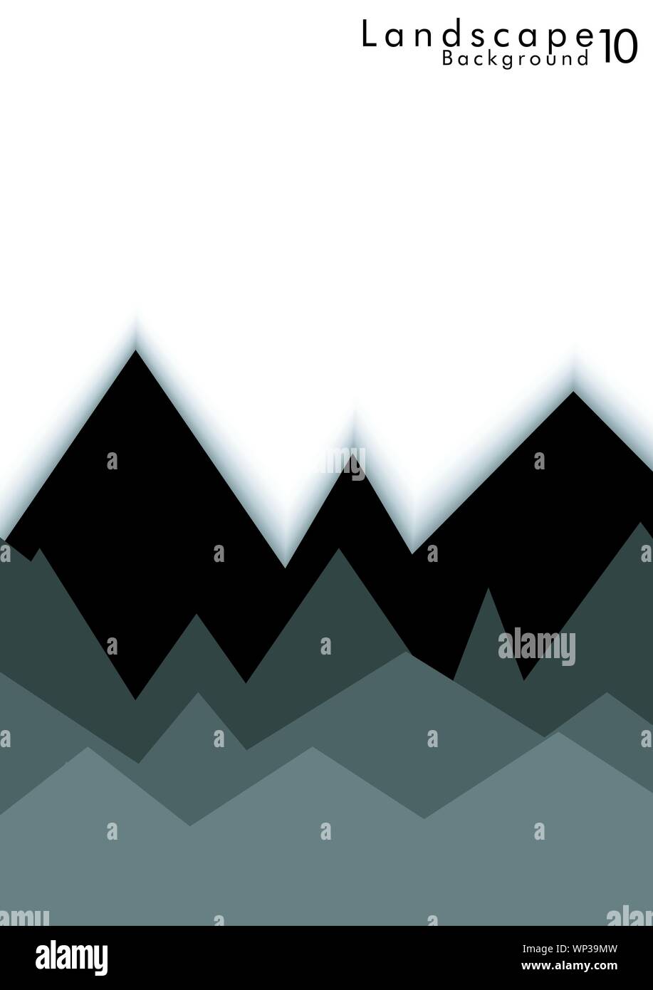 Vector Abstract Simple Landscape Background Stock Vector Image & Art ...