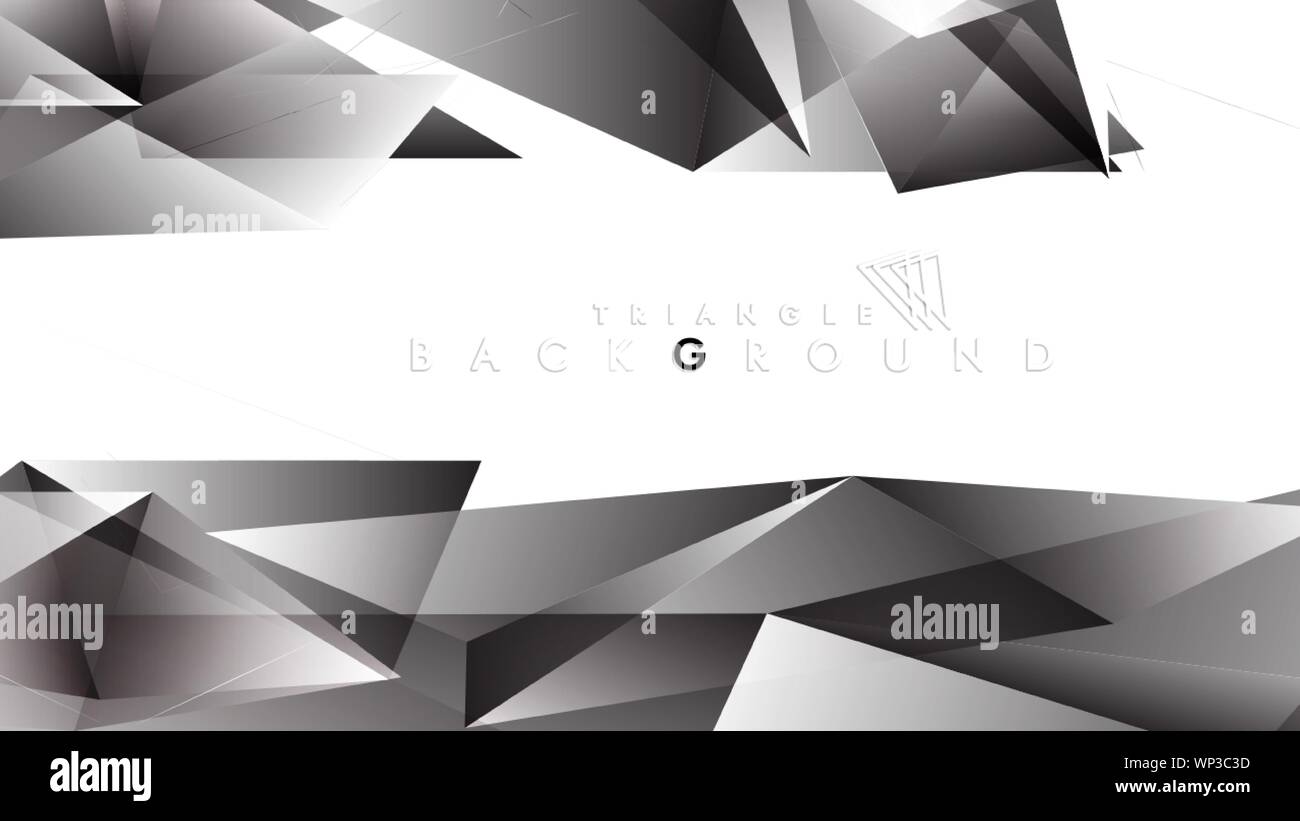 Abstract Gradient black White Geometric Background. Vector Illustration ...