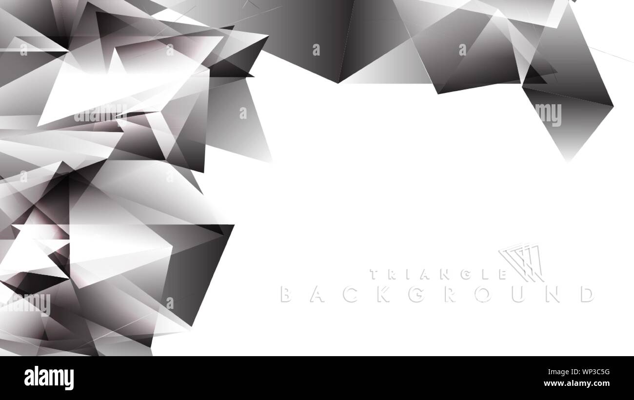 Abstract Gradient black White Geometric Background. Vector Illustration ...