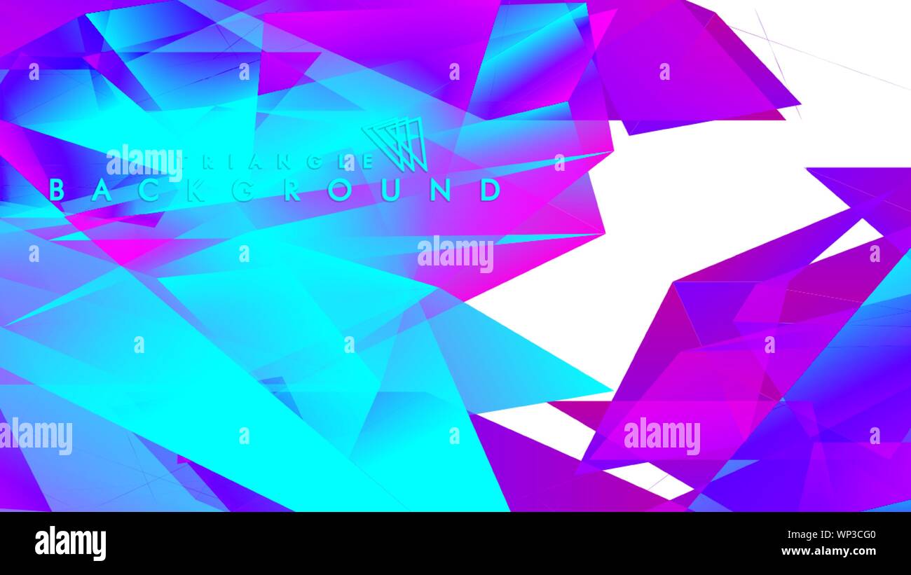 Abstract vector triangle background with colorful gradient. Vector EPS ...