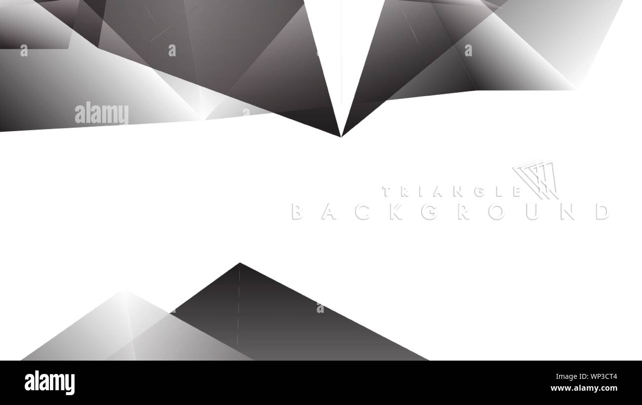 Abstract Gradient black White Geometric Background. Vector Illustration ...