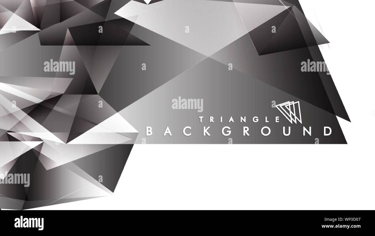 Abstract Gradient black White Geometric Background. Vector Illustration ...