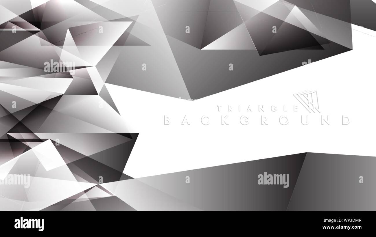 Abstract Gradient black White Geometric Background. Vector Illustration ...