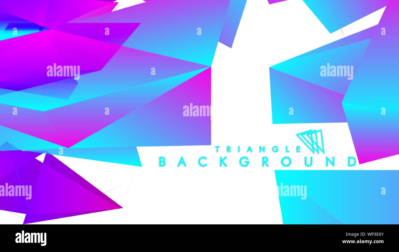 Abstract vector triangle background with colorful gradient. Vector EPS ...
