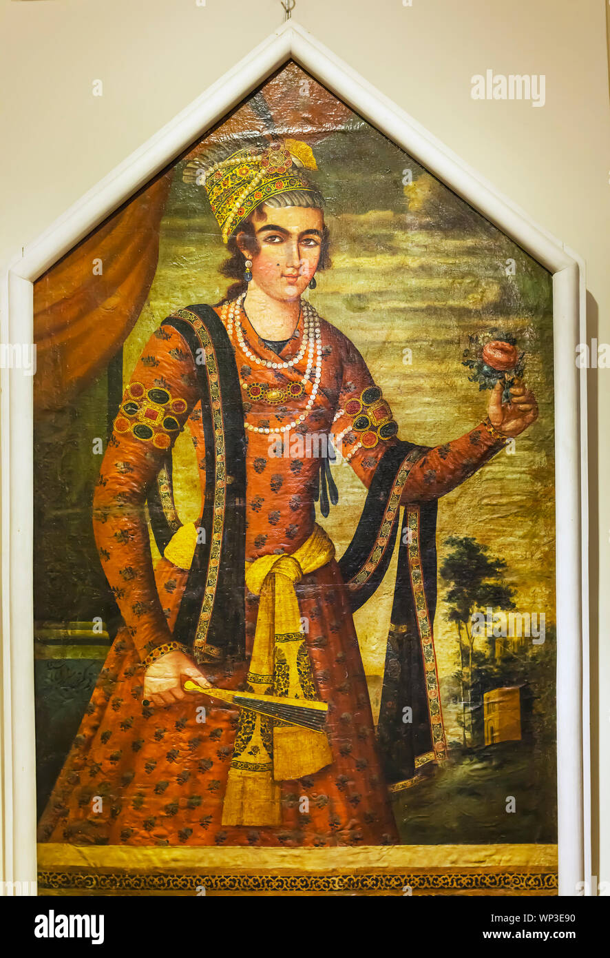 Portrait of Qajar prince, Golestan Palace, Tehran, Iran Stock Photo - Alamy