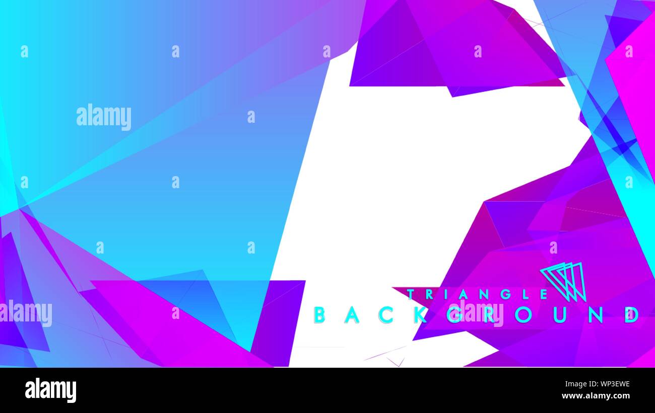 Abstract vector triangle background with colorful gradient. Vector EPS ...