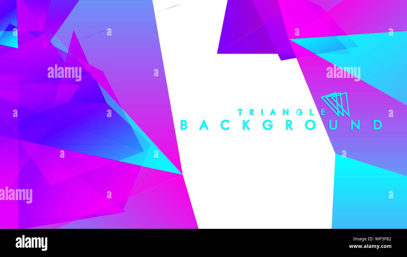 Abstract vector triangle background with colorful gradient. Vector EPS ...