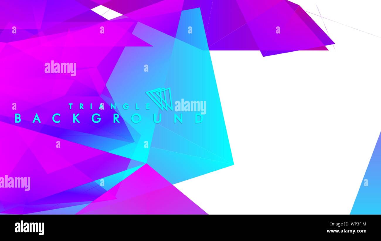 Abstract vector triangle background with colorful gradient. Vector EPS ...