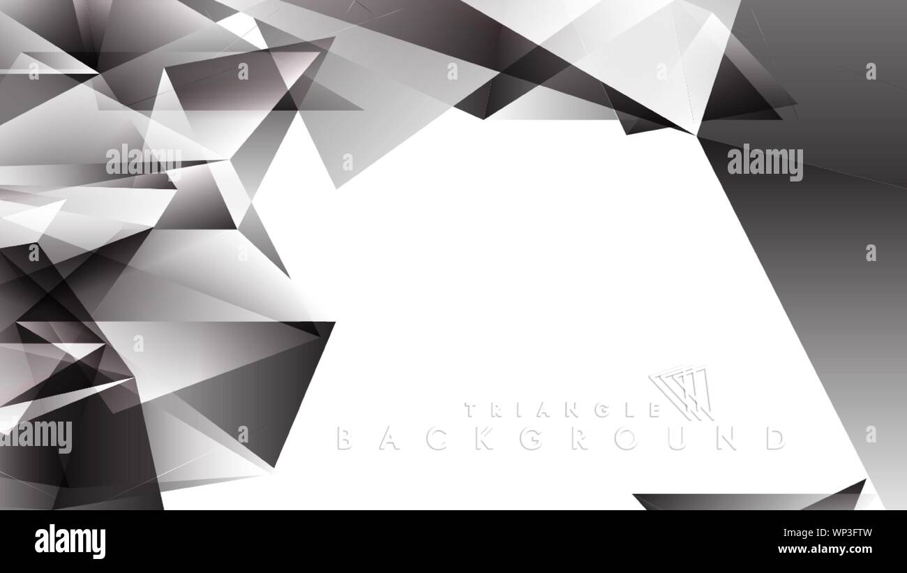 Abstract Gradient black White Geometric Background. Vector Illustration ...