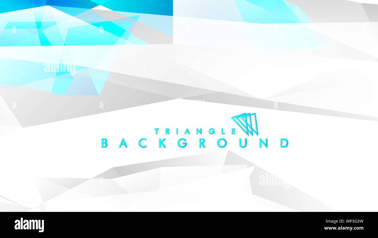 Background of the abstract vector of blue and gray triangles. Vector ...