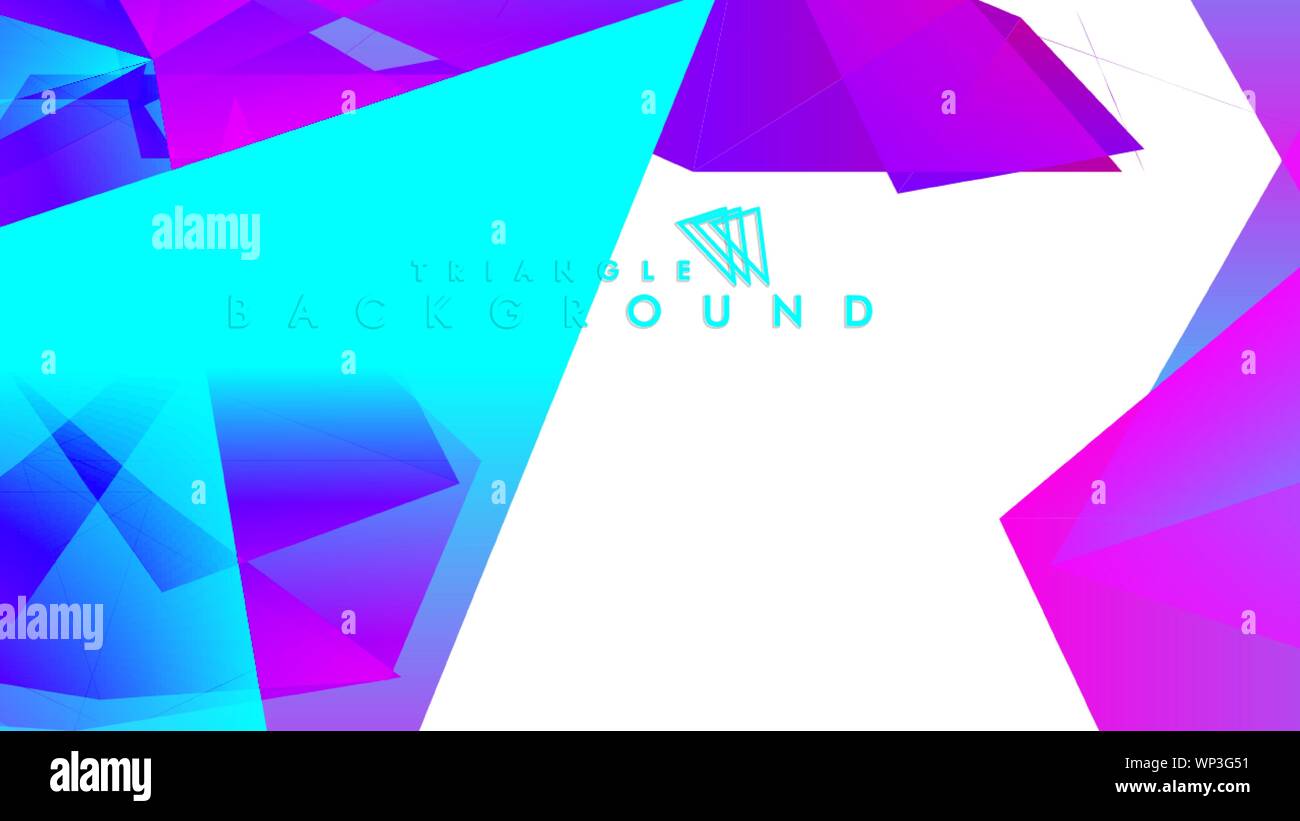 Abstract vector triangle background with colorful gradient. Vector EPS ...