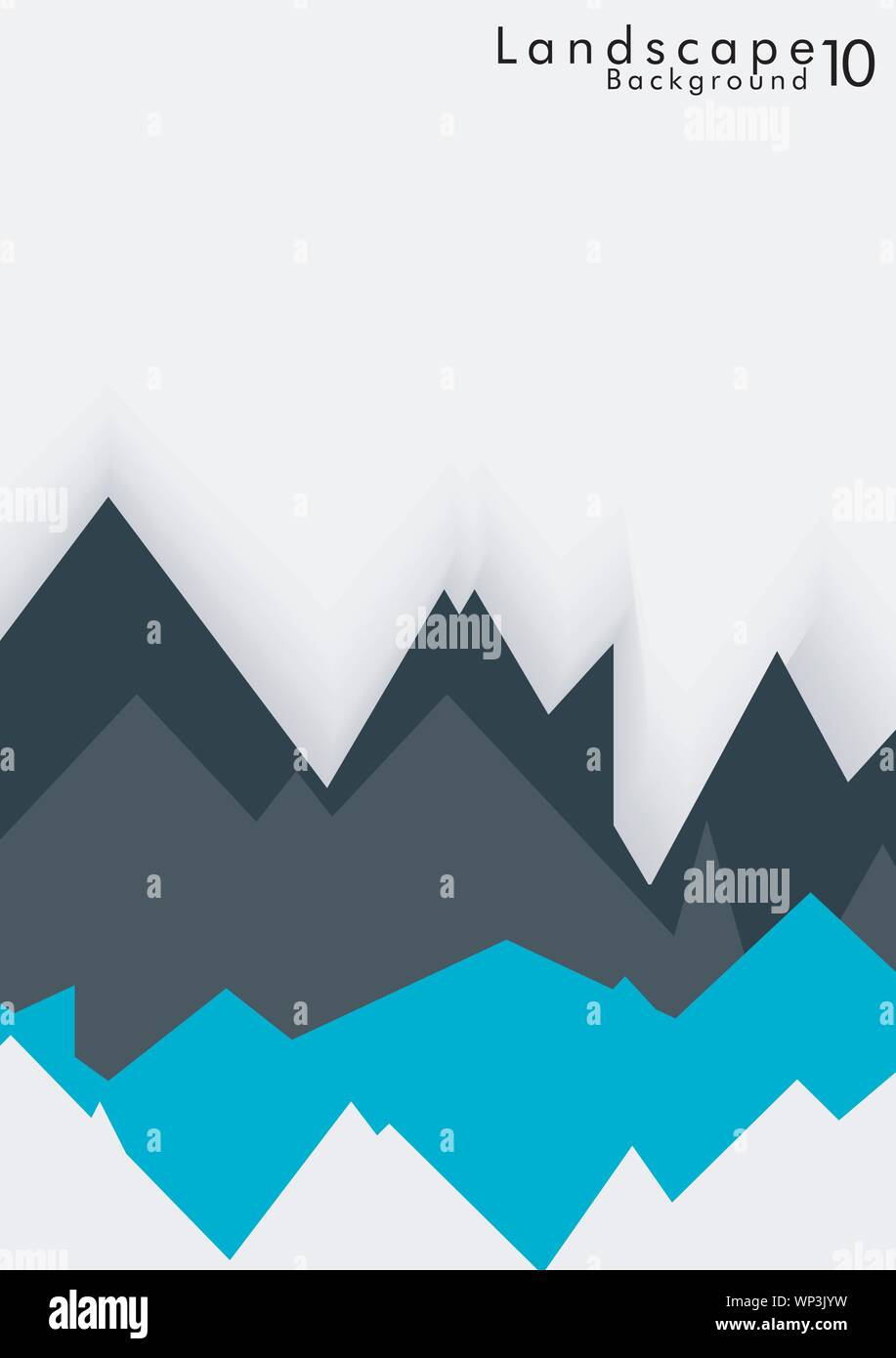 Vector Abstract Simple Landscape Background Stock Vector Image & Art ...