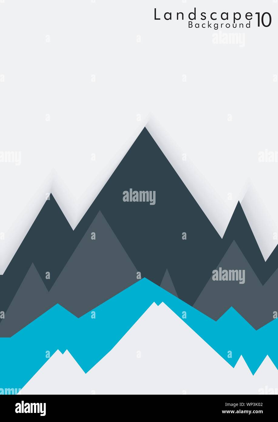 Vector Abstract Simple Landscape Background Stock Vector Image & Art ...