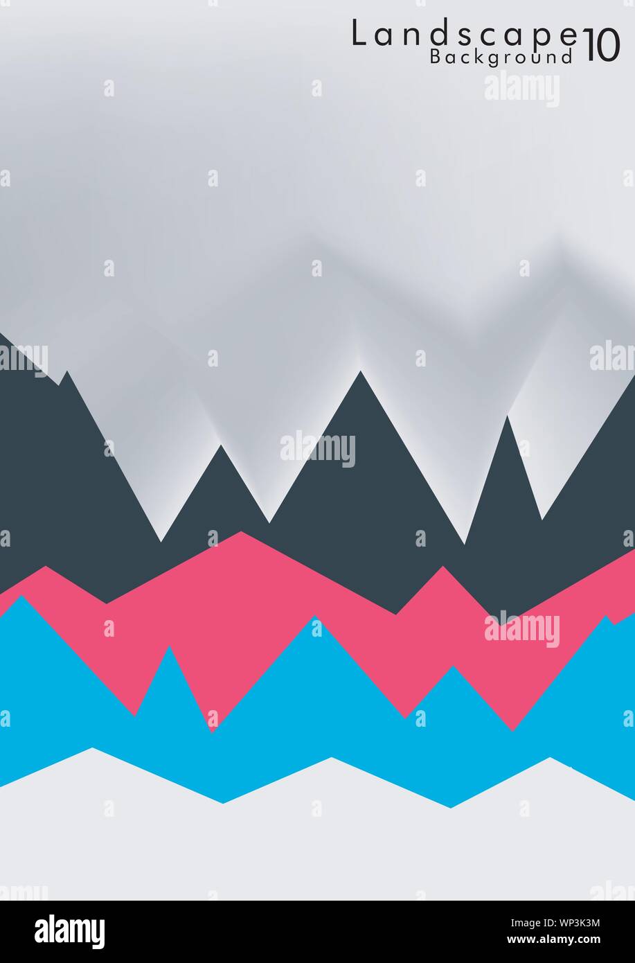 Vector Abstract Simple Landscape Background Stock Vector Image & Art ...