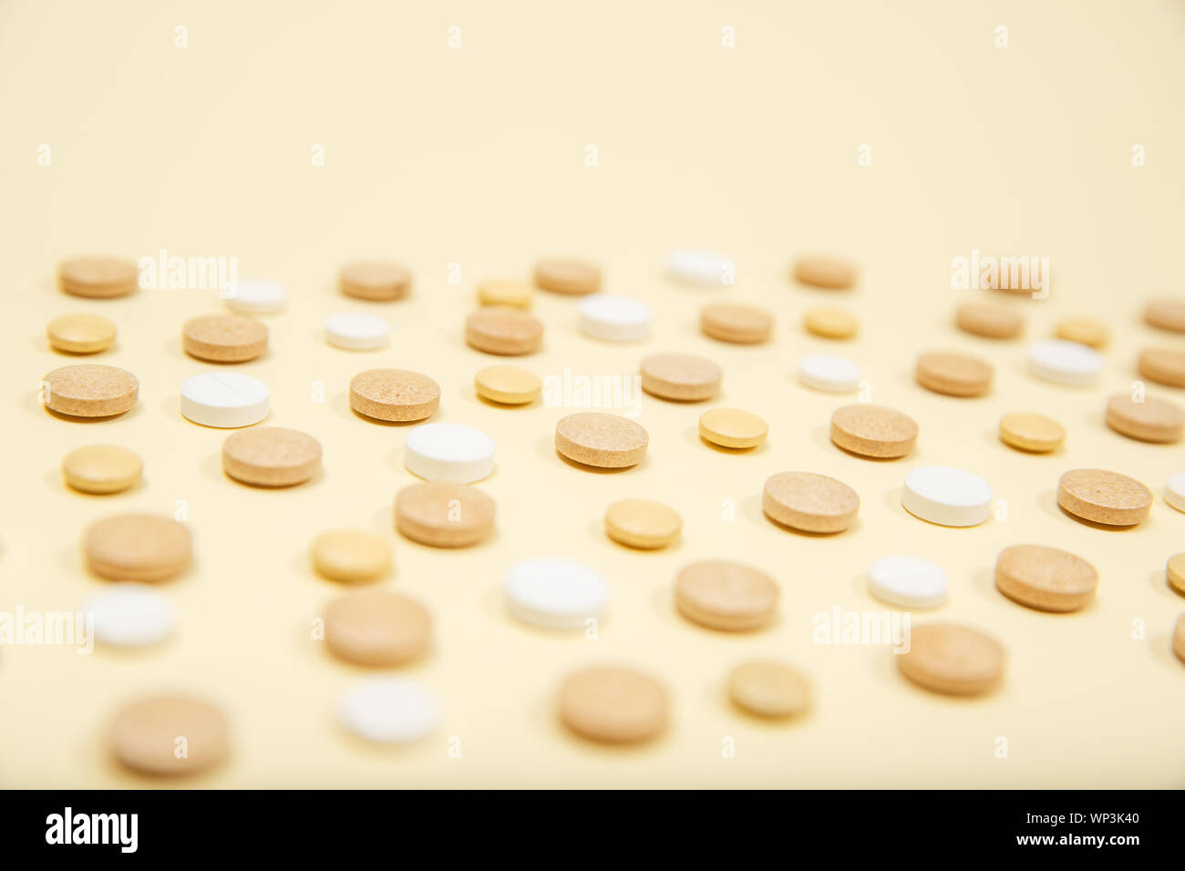 A photo of different medical tablets and pills Stock Photo - Alamy