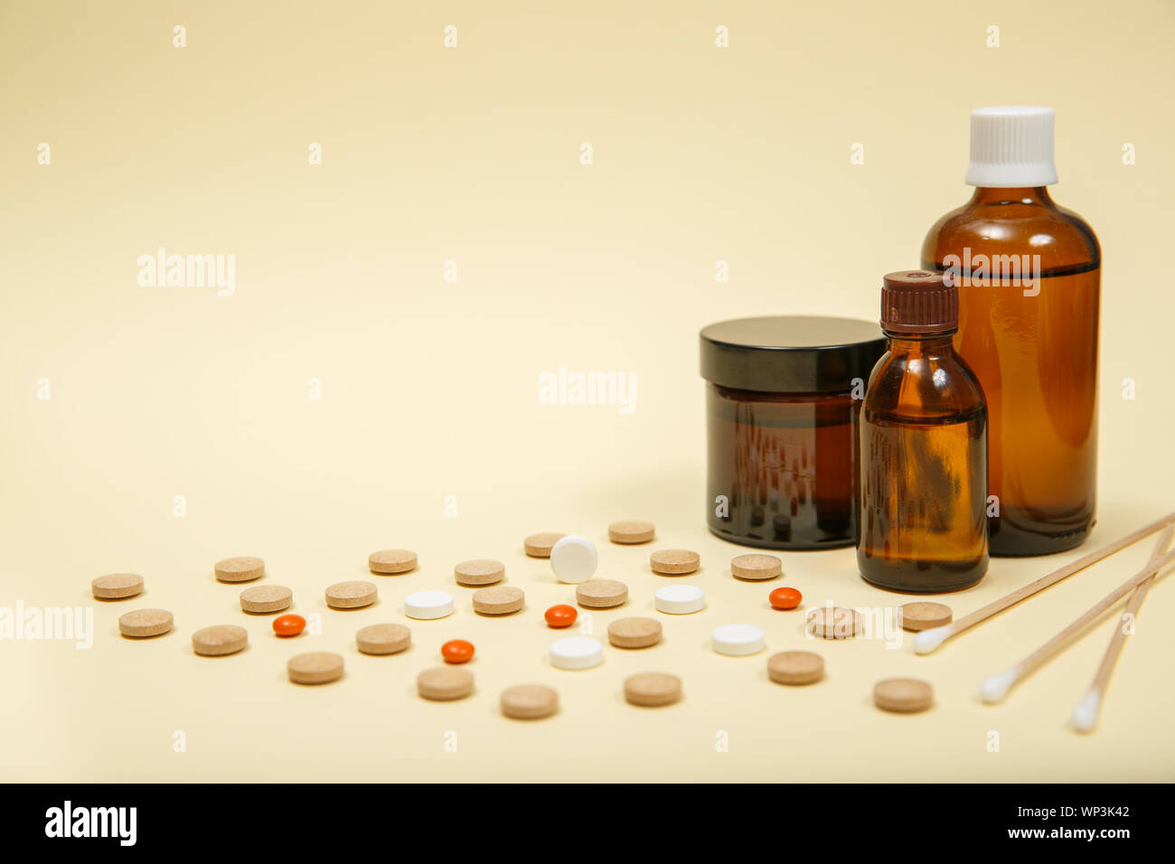 A photo of different medical tablets and pills Stock Photo - Alamy