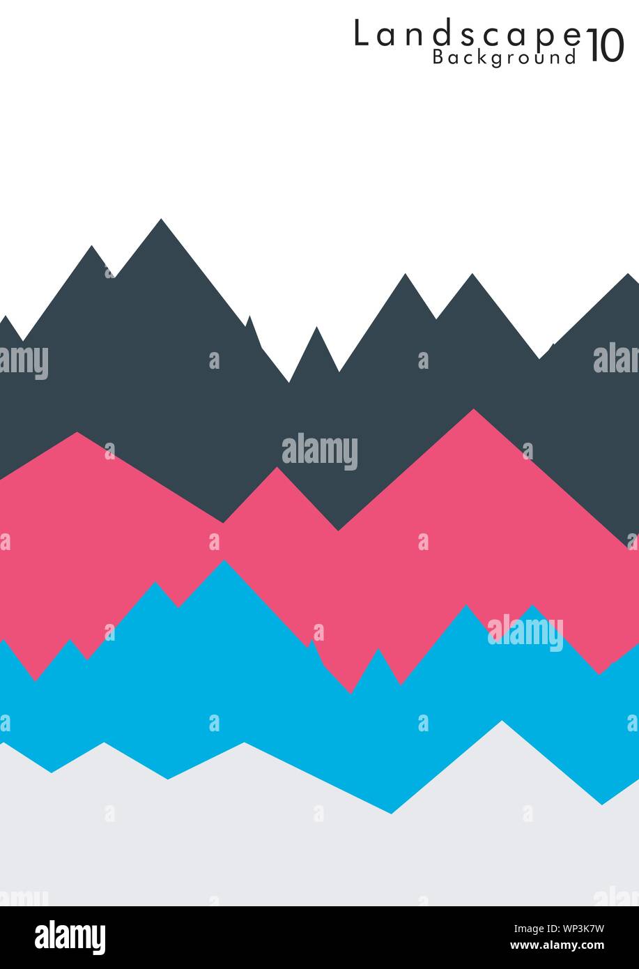 Vector Abstract Simple Landscape Background Stock Vector Image & Art ...