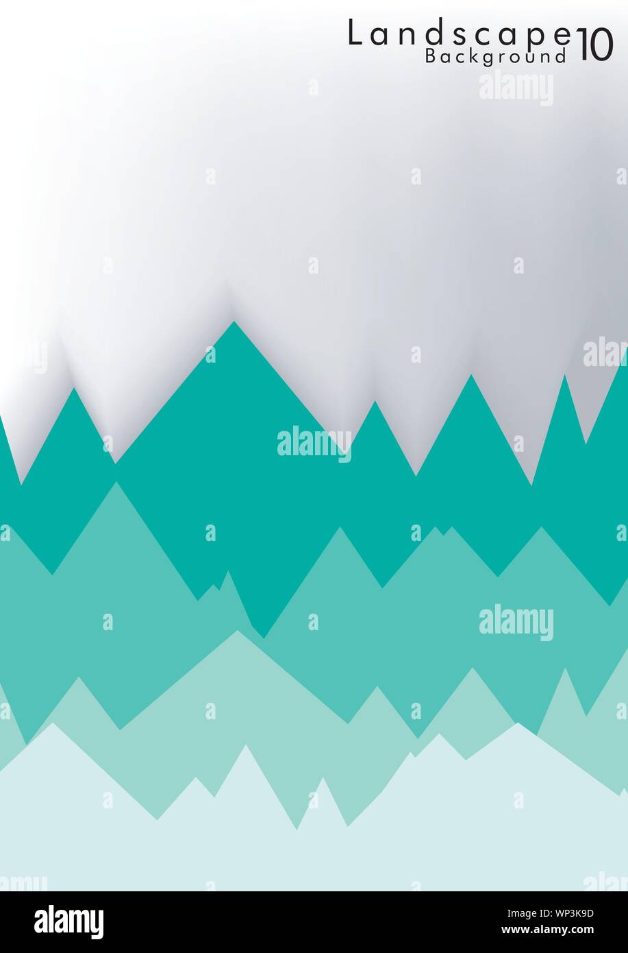 Vector Abstract Simple Landscape Background Stock Vector Image & Art ...