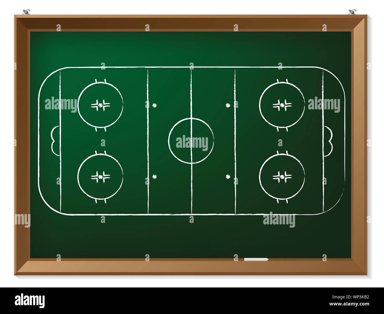 Ice hockey field drawn on chalkboard Stock Vector Image & Art - Alamy