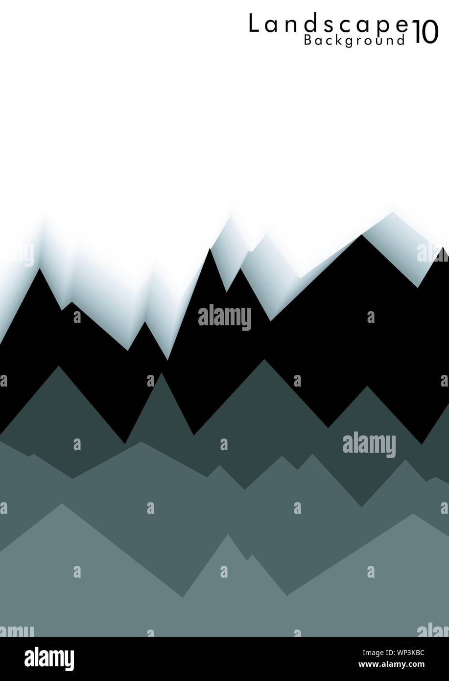 Vector Abstract Simple Landscape Background Stock Vector Image & Art ...