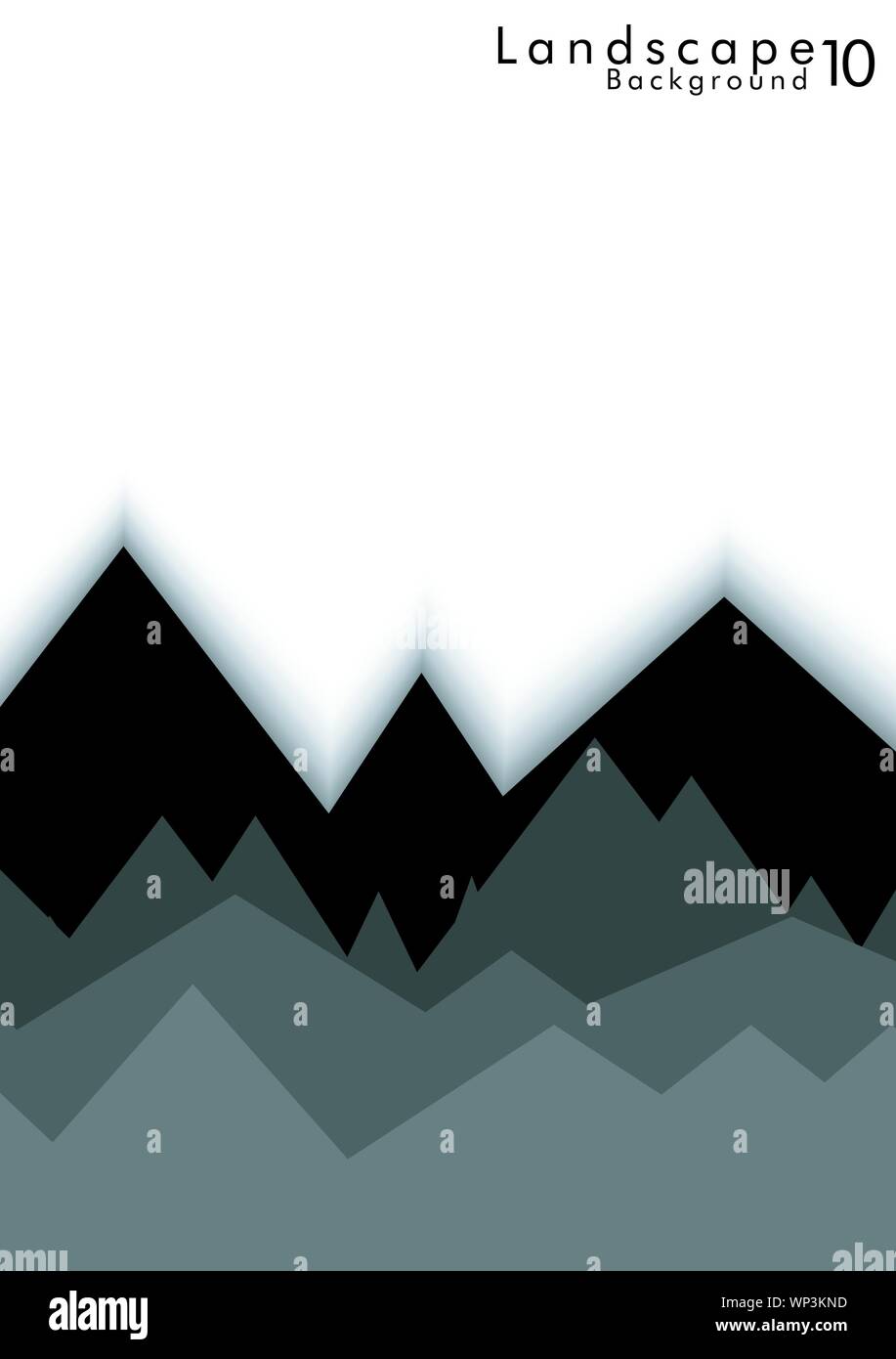 Vector Abstract Simple Landscape Background Stock Vector Image & Art ...