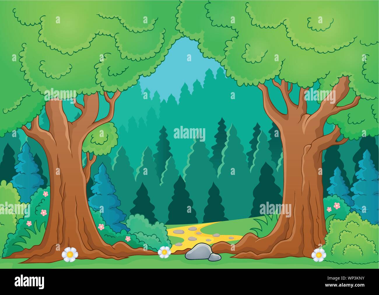 Tree theme image 9 Stock Vector Image & Art - Alamy