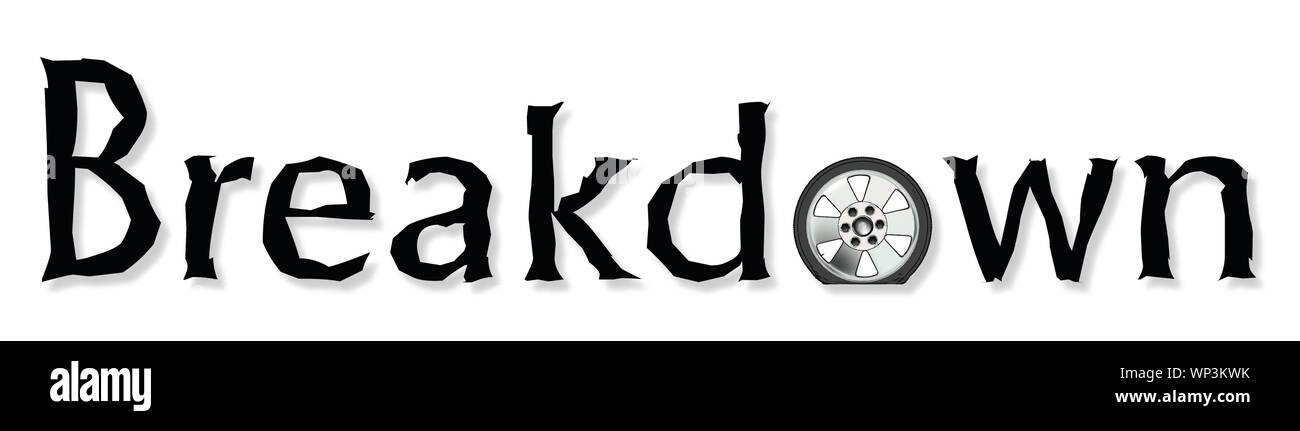 Van breakdown Cut Out Stock Images & Pictures - Alamy