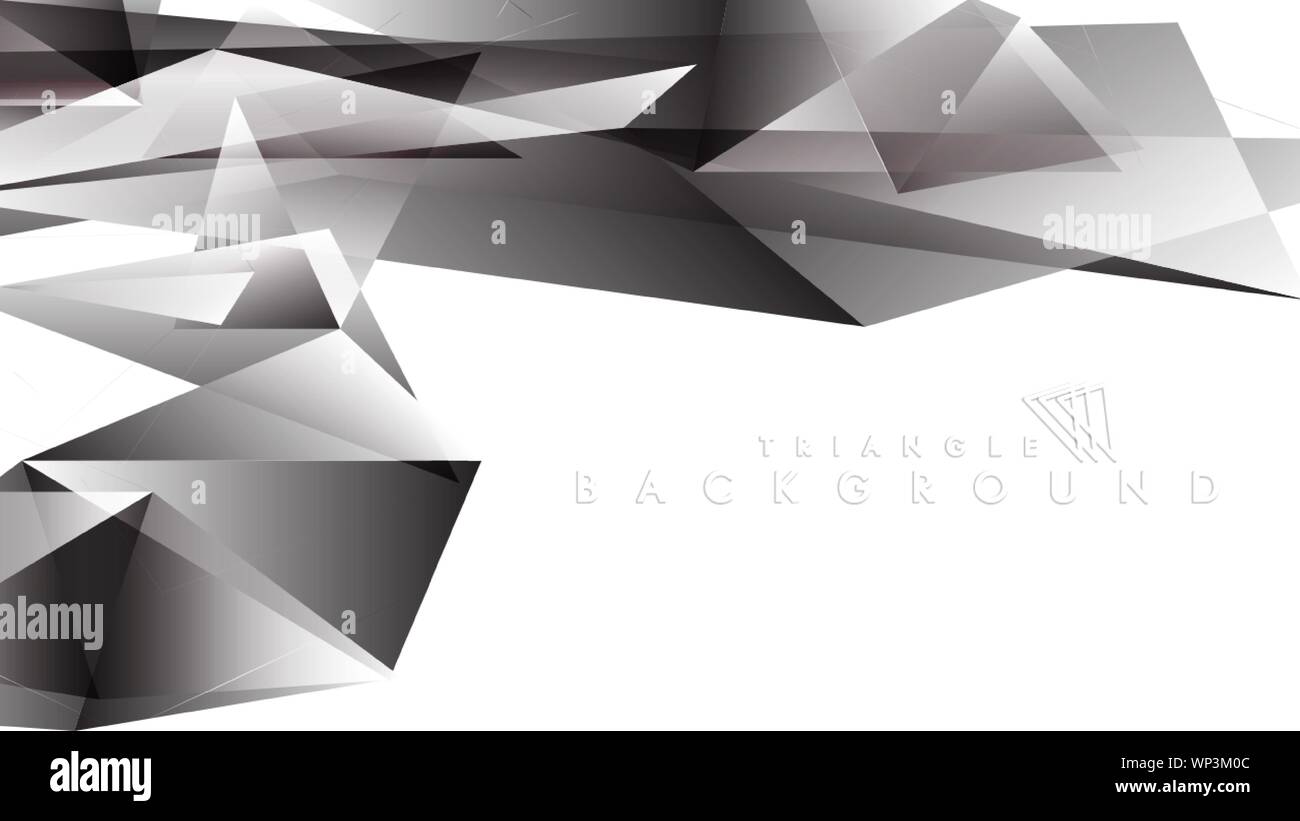 Abstract Gradient black White Geometric Background. Vector Illustration ...