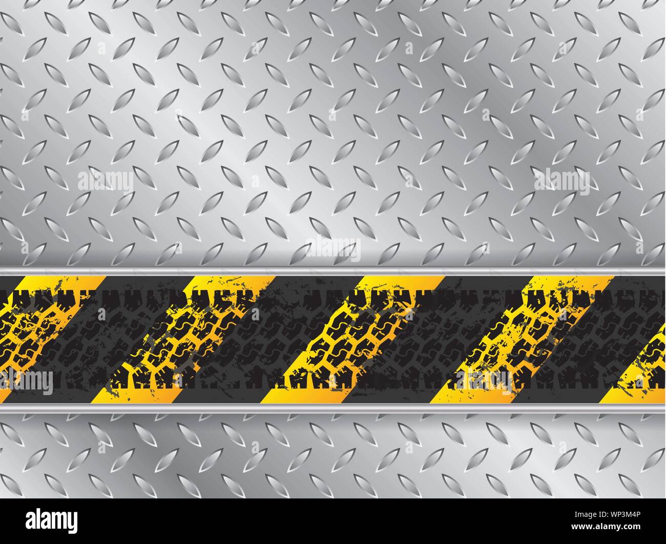 Abstract metallic background with tire track Stock Vector Image & Art ...